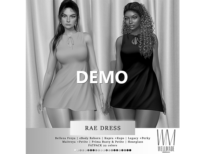 Second Life Marketplace - [WellMade] Rae Dress DEMO